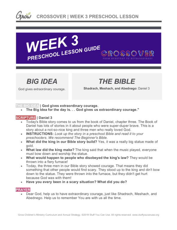Lesson3_Crossover_Preschool_GrowKids | Relentless Church